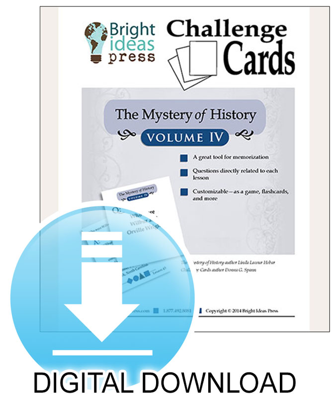 Mystery of History Volume 4 Challenge Cards Digital Download