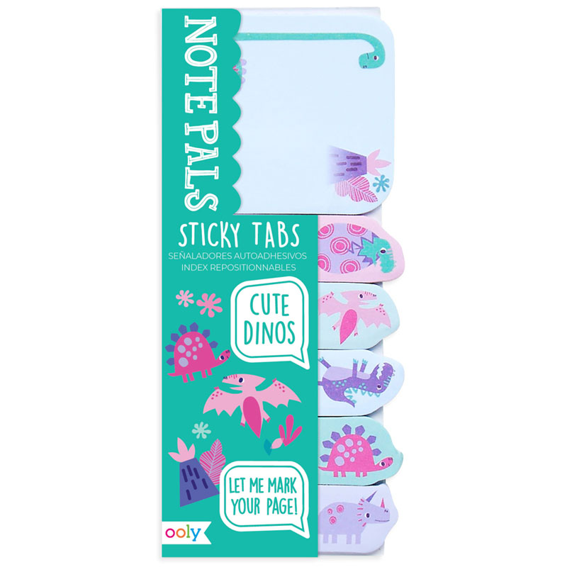 Note Pals Sticky Tabs - Cute Dinos