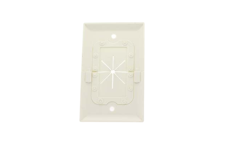 Wall Plate | Split type with Flexible Opening | White