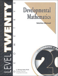 Developmental Math Level 20 Solution Manual