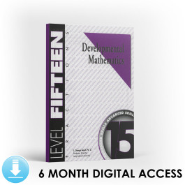 Developmental Math: Level 15 Student Workbook | Fractions: Advanced Skills (6 Month Access)
