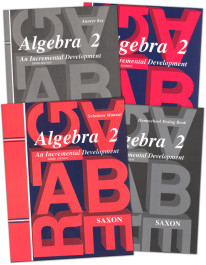 Saxon Algebra 2 Homeschool Kit with Solutions Manual 3rd Edition