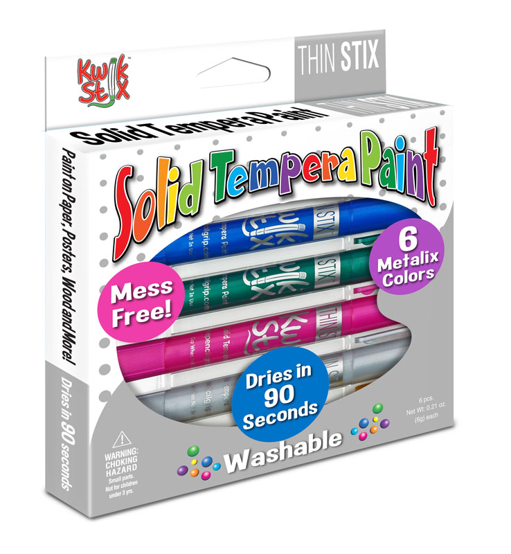 ThinStix Tempera Paint - Metalix Colors (pack of 6)