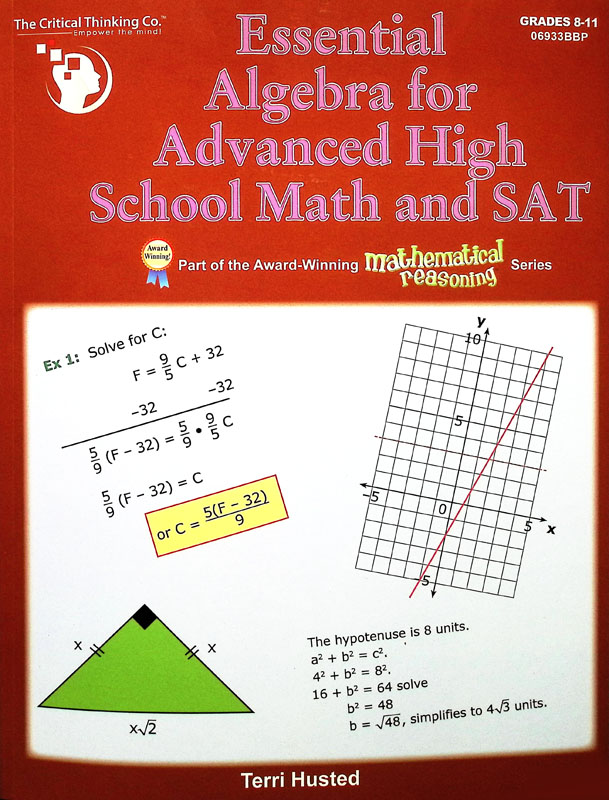 Essential Algebra for Advanced High School Math and SAT