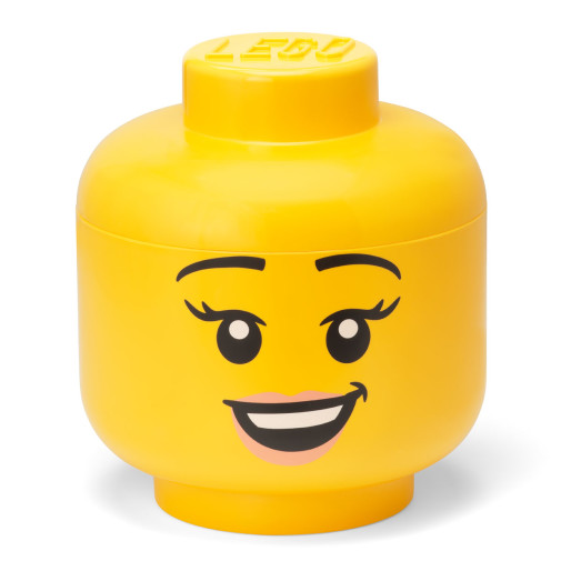 LEGO Iconic Storage Head Large - Happy Girl