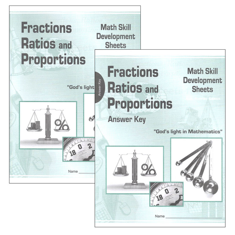 Christian Light Fractions, Ratios, Proportions Skill Development Package