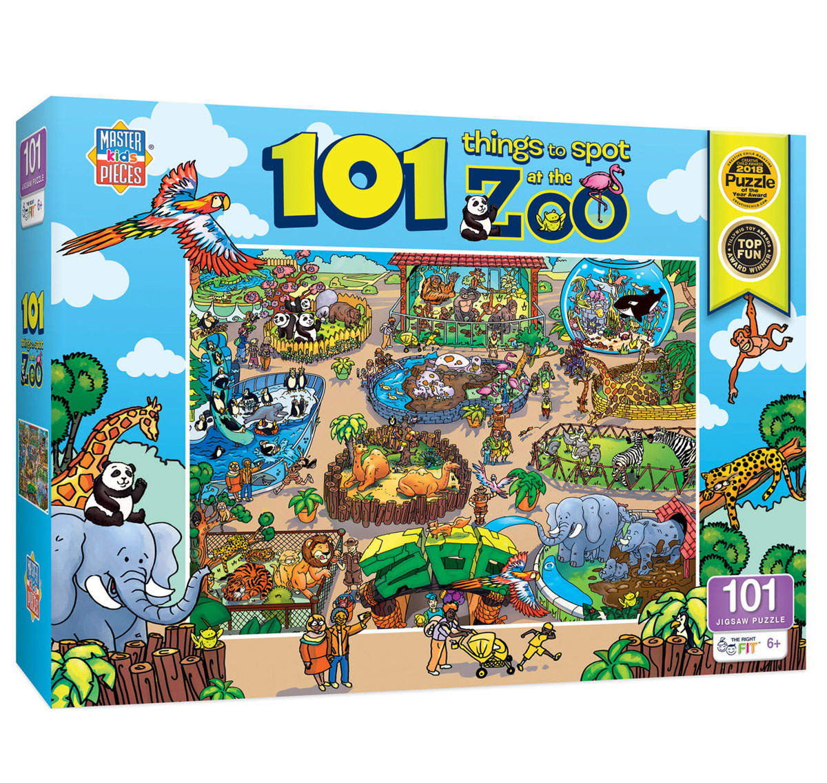 101 Things to Spot at the Zoo Puzzle (100 piece)