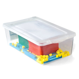 Plastic Differentiated Base Ten Blocks Set (121-piece set)