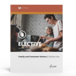 Family and Consumer Science Lifepac Teacher's Guide