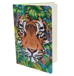 Crystal Art Notebook Kit - Tiger in the Forest