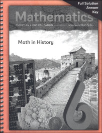 Mathematics Grade 6 Solution Key