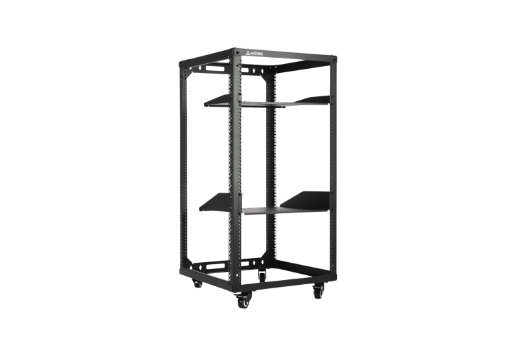20U | Wall-Mount 4-Post Open Frame Rack | Side Mount | Floor-Standing w ...