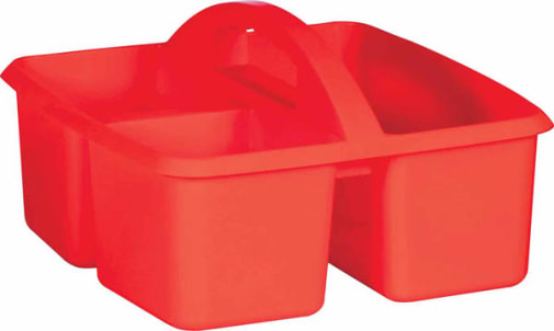 Red Plastic Storage Caddies