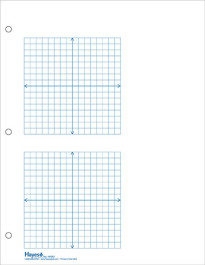 Graph Paper, 2 Grid XY 1/4 Squares (100 sheet pack)