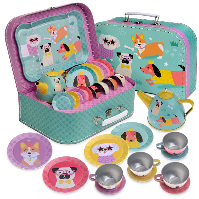 Dogs Tea Set - 15 Pieces