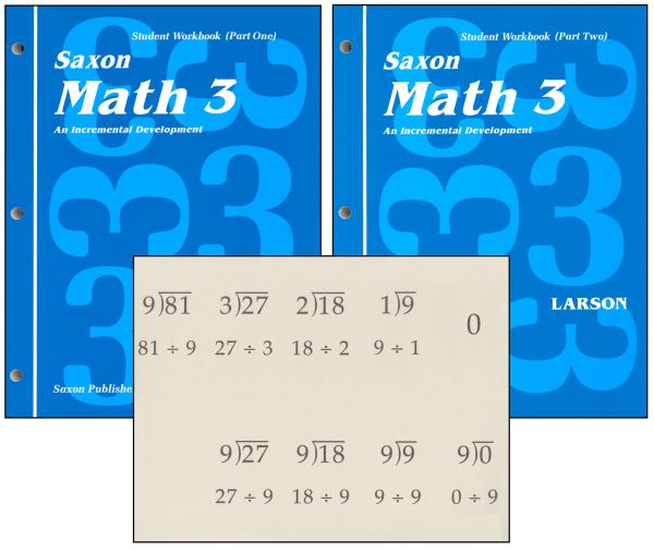 Saxon Math 3 Student Workbooks / Fact Cards