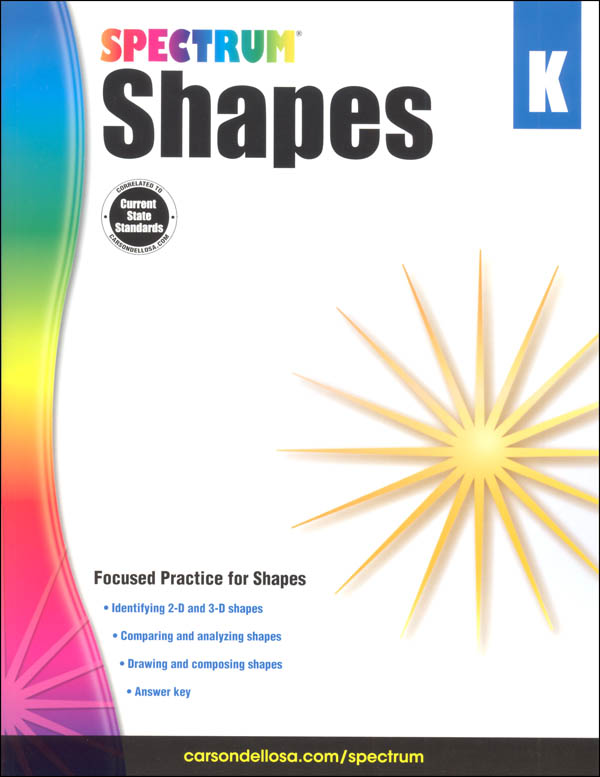 Spectrum Shapes - Grade K (Spectrum Early Learning)