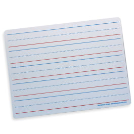 Red/Blue Lined Dry Erase Mat 9"x12" - single