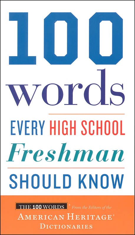 100 Words Every High School Freshman Should Know