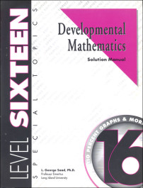 Developmental Math Level 16 Solution Manual