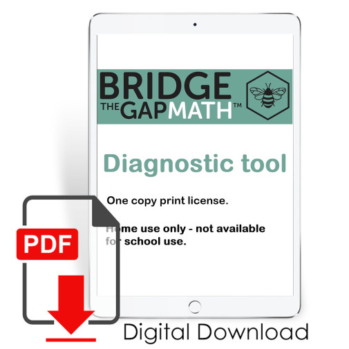 Bridge the Gap Math Diagnostic Tool: Homeschool Single Use pdf