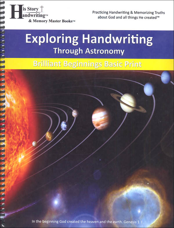 Exploring Handwriting Through Astronomy: Print