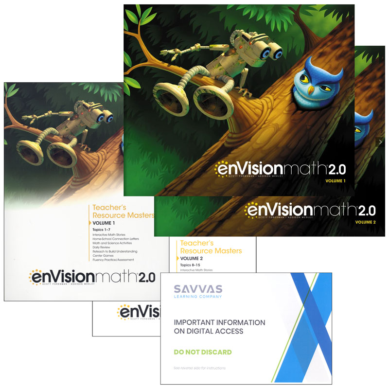 EnVision Math 2.0 1st Grade Homeschool Bundle (2017 Edition)