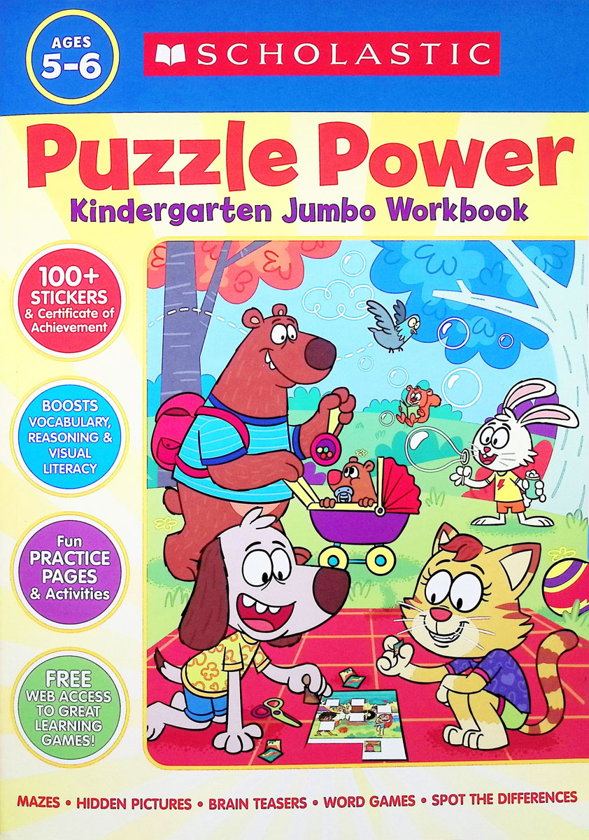 Puzzle Power Kindergarten Jumbo Workbook