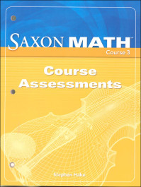 Saxon Math Course 3 Assessments