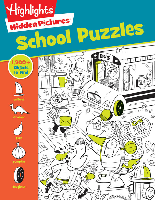 School Puzzles (Highlights Hidden Pictures)