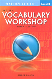 Vocabulary Workshop Enriched Teacher Edition Grade 8 (Level C)