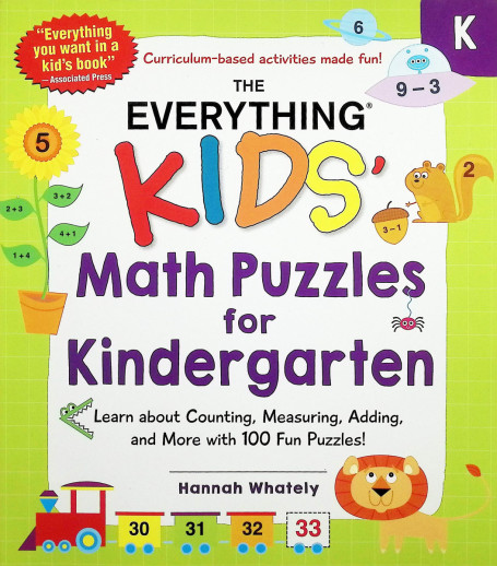 Everything Kids' Math Puzzles for Kindergarten