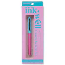 Ink Well Erasable Fountain Pen - Pink/Blue