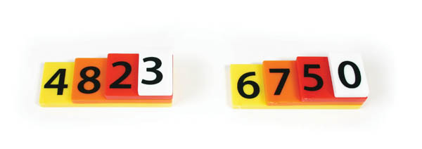 Place Value Tiles - 4 Value (single set)