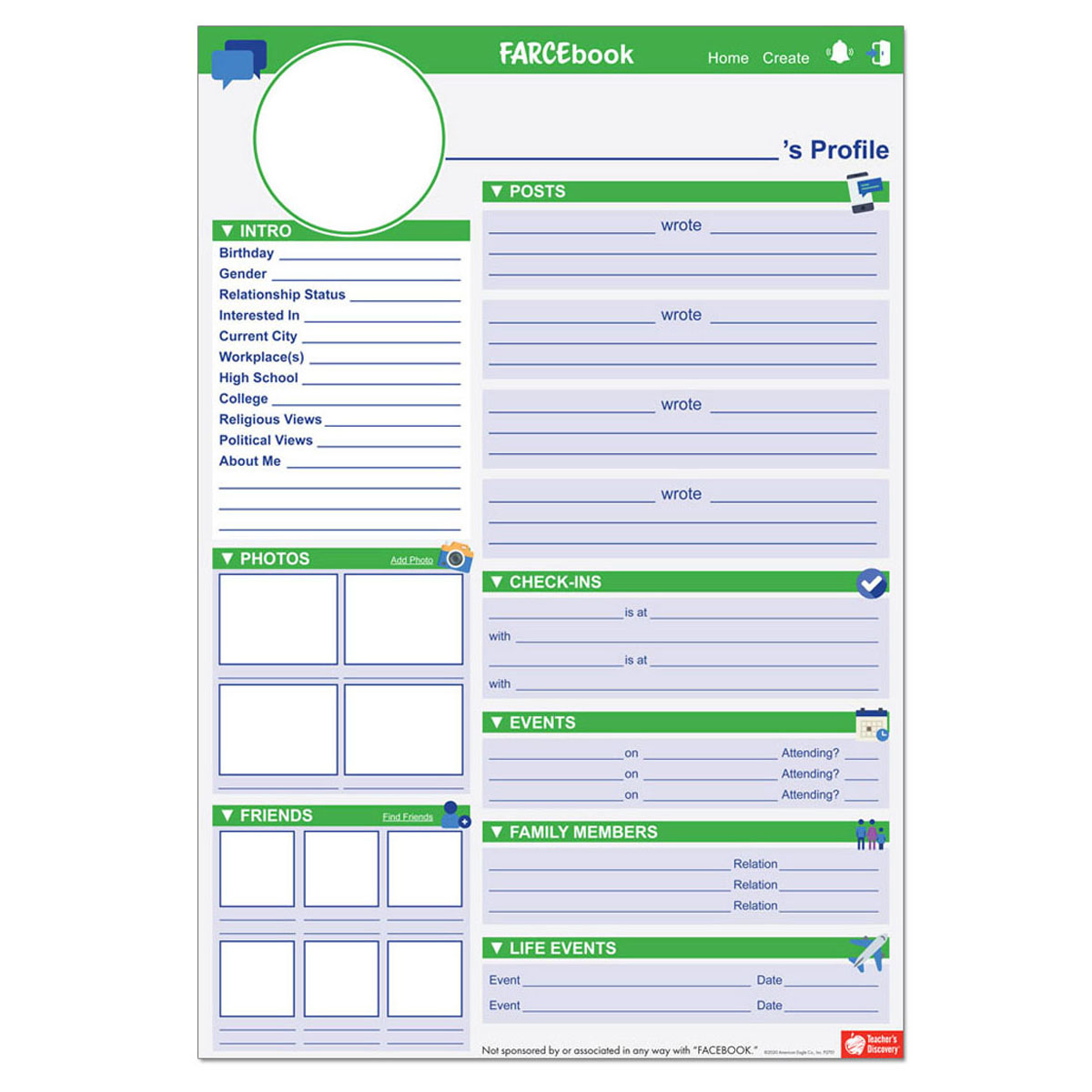 Blank "Farce" Book Poster (13 x 19)