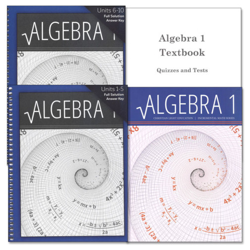 Christian Light Algebra 1 Package Sunrise Edition