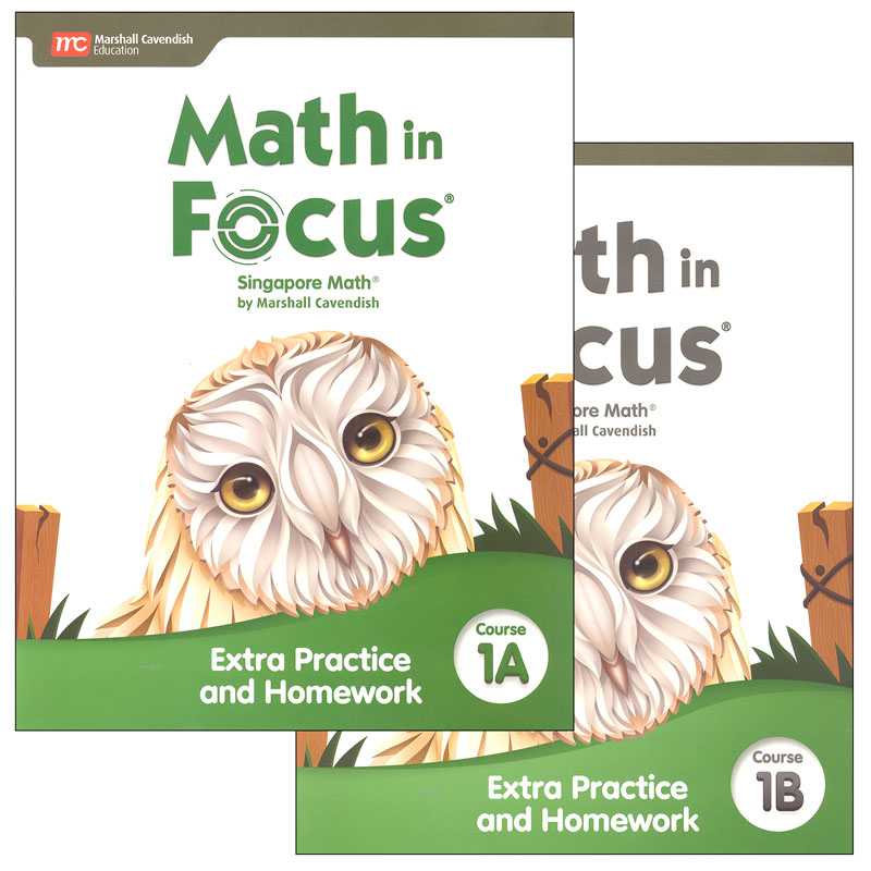 Math in Focus 2020 Extra Practice and Homework Collection Course 1A/1B