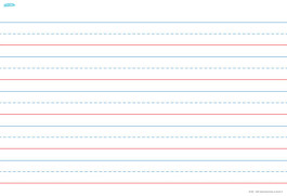 Horizontal Handwriting Chart