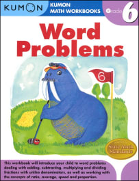 Kumon Word Problems Workbook - Grade 6