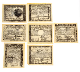 Colonial Banknote Set B Historical Document