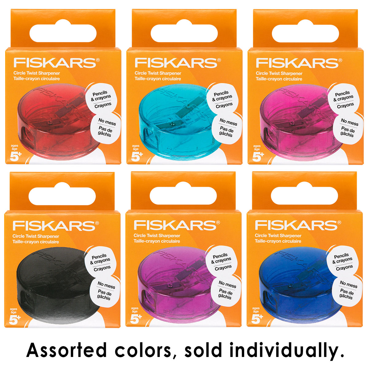 Fiskars Circle Twist Sharpener, Asstd Colors