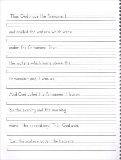 Zaner Bloser Handwriting Chart Printable