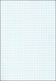 Ruled Cross Section Drawing Paper - White 1/4 Ruled, Approximately 100 ...