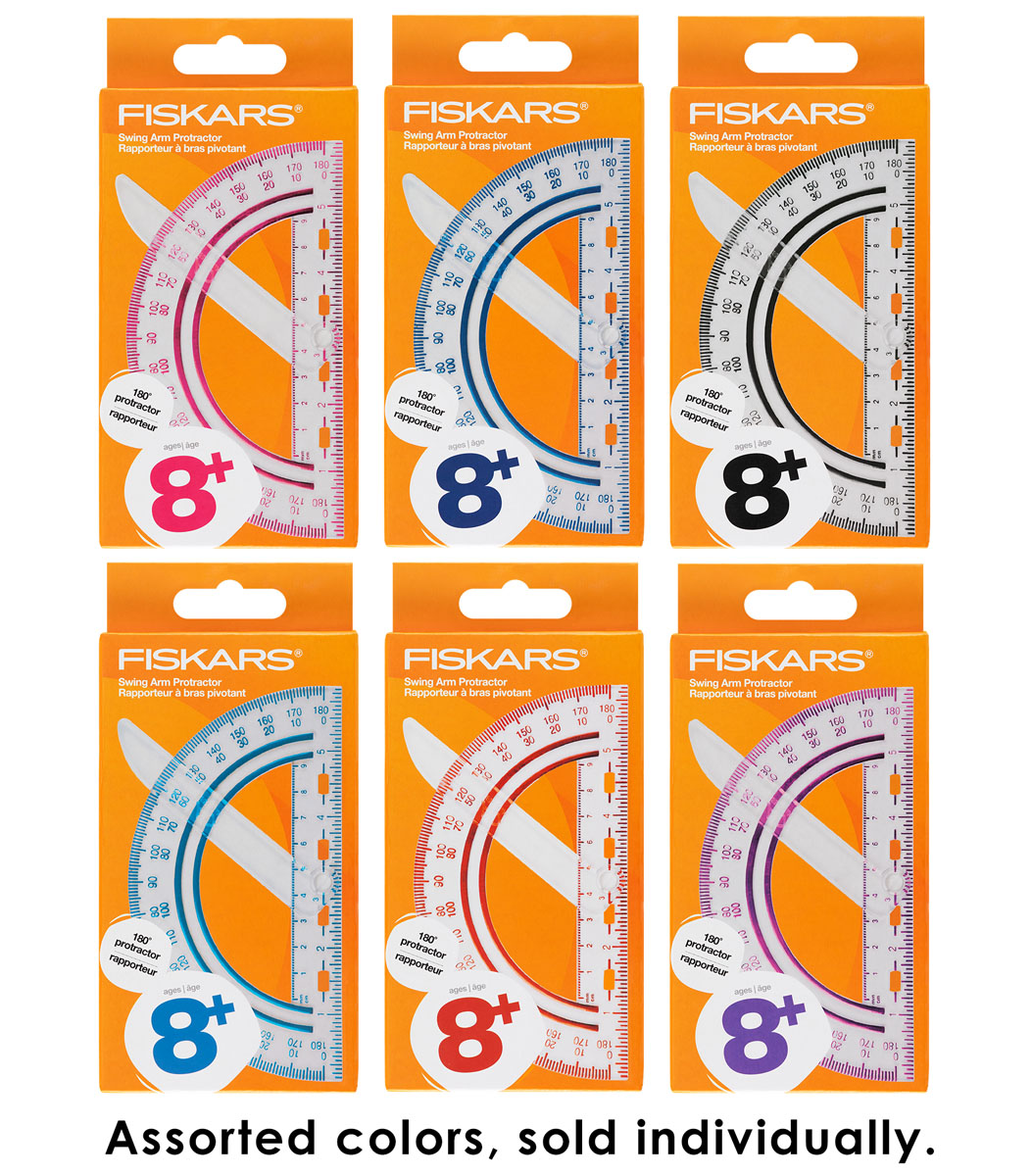 Protractor with Swing Bar, Assorted Colors