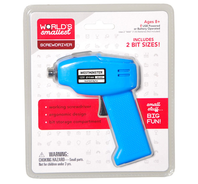 World's Smallest Screwdriver-Dual Powered