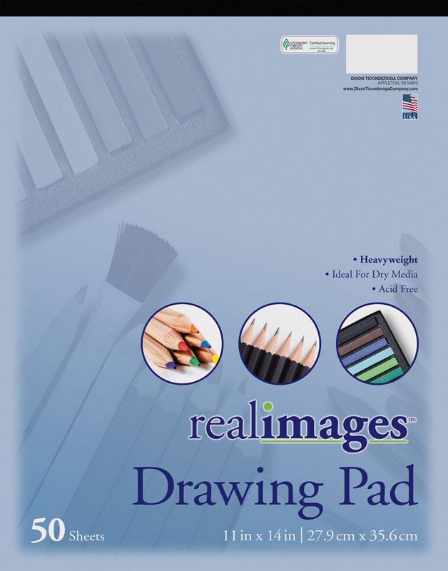 Real Images Drawing Pad 11" x 14" (50 sheets) Heavyweight Paper