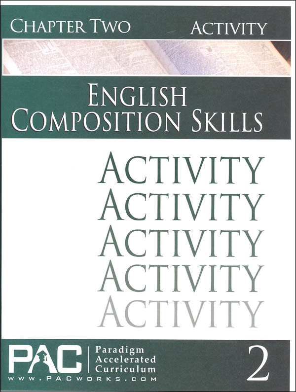 English II: Composition Skills Chapter 2 Activities