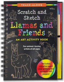 Llamas and Friends Trace-Along Scratch and Sketch Activity Book