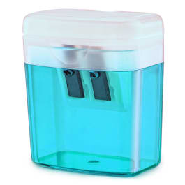 Double Blade Pencil Sharpener - Blue