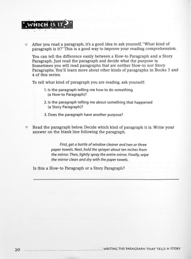 read the paragraph below